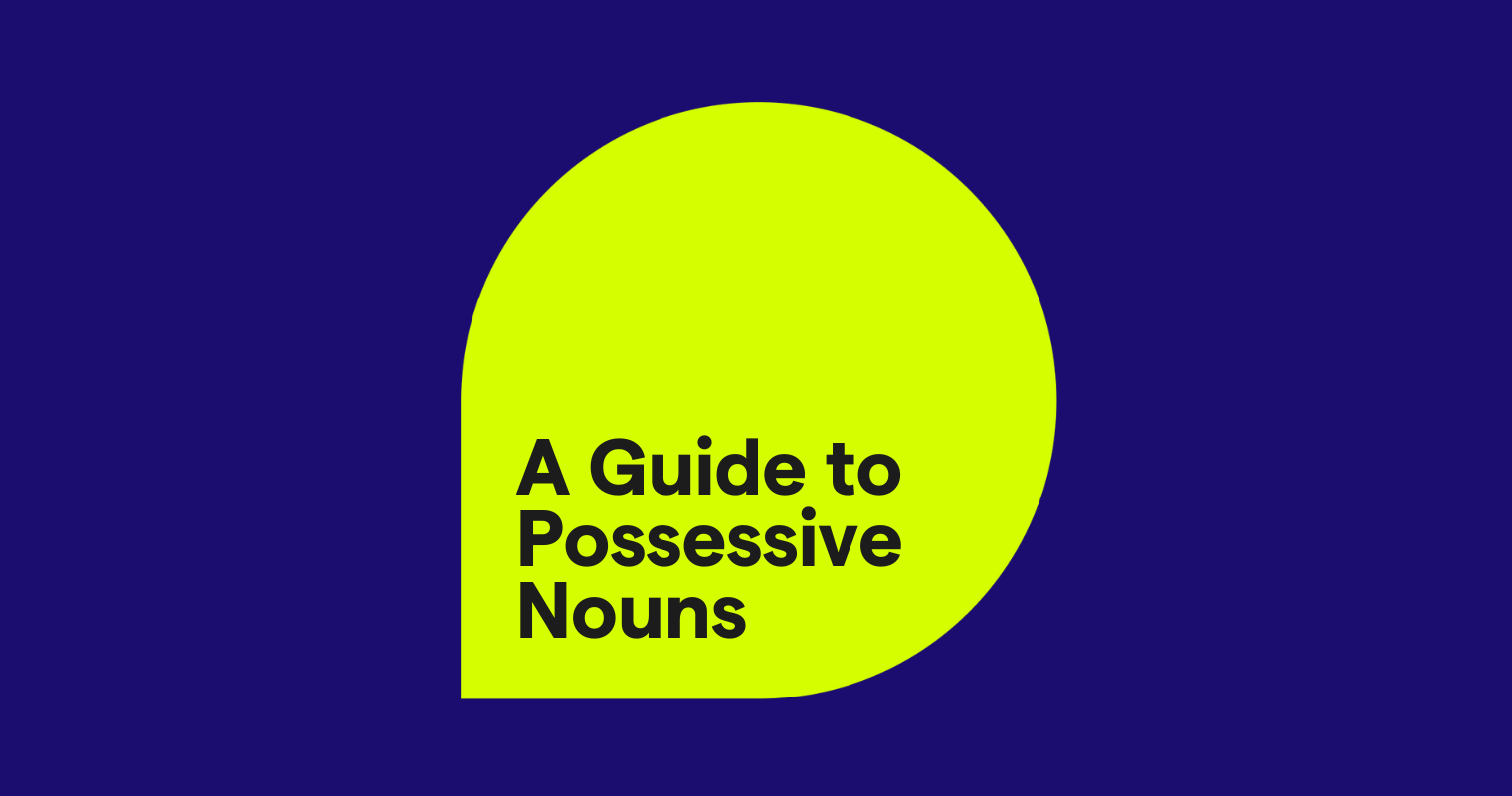 Possessive Nouns