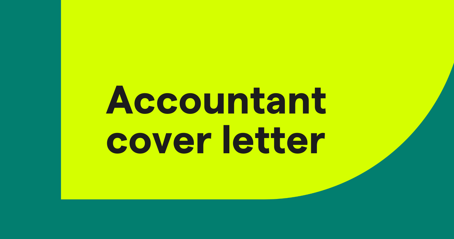 Accountant Cover Letter | Templates & Examples